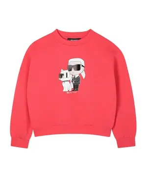 Karl Lagerfeld Ikon Karl Choupette Sweatshirt - Red