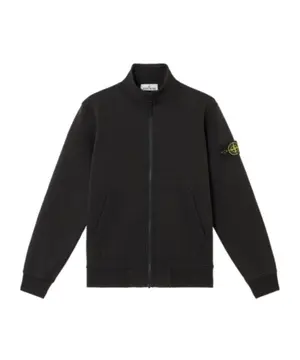 Stone Island Zipper Sweatshirt - Black