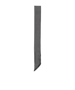 Tagliatore Geometric Pattern Scarf - Black