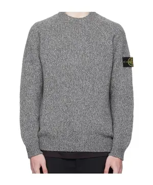Stone Island Logo Patch Crewneck Sweater