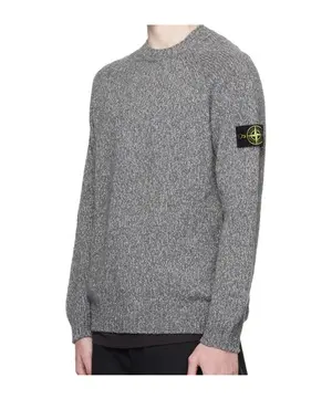 Stone Island Logo Patch Crewneck Sweater