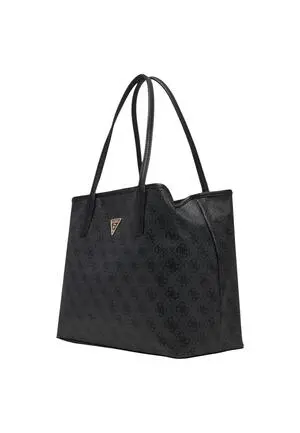 Guess Victtoria Monogram-pattern Pouch-detail Tote Bag
