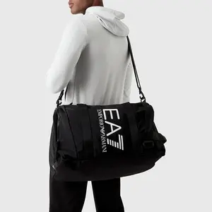 EA7 Logo Printed Top Handle Holdall