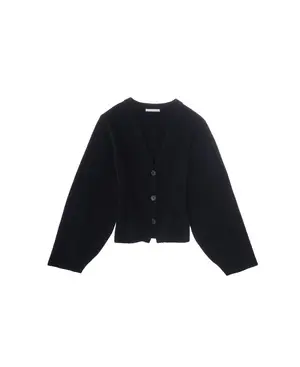Helmut Lang Cozy Cotton-blend Cardigan - Black
