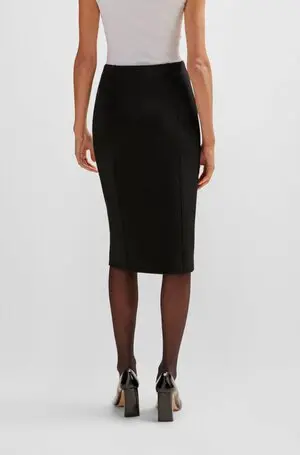 Hugo Boss Side-slit Pencil Midi Skirt