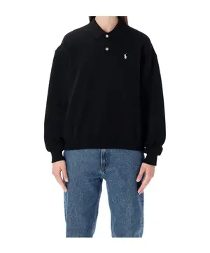 Polo Ralph Lauren Embroidered Logo Sweatshirt - Black