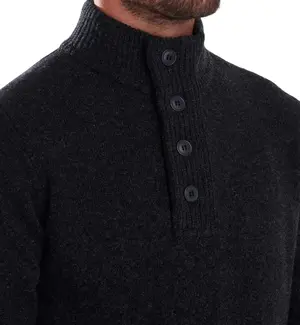 Barbour Button-down Pullover Wool Jumper