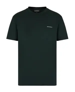 Emporio Armani Logo-print Short-sleeve T-shirt - Black