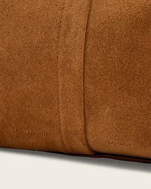 ALLSAINTS Ara Suede Shoulder Bag - Tan