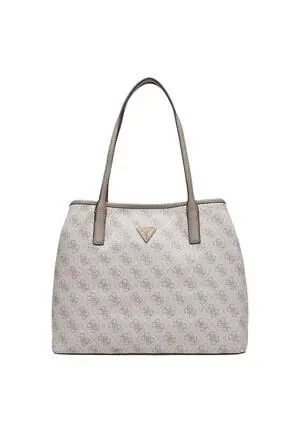 Guess Victtoria Monogram-pattern Logo-plaque Tote Bag