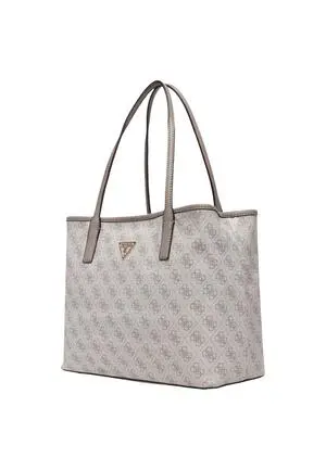 Guess Victtoria Monogram-pattern Logo-plaque Tote Bag