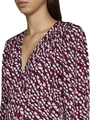 Isabel Marant Étoile Graphic-printed V-neck Shirt