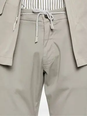 Eleventy Drawstring Turn-up Pants