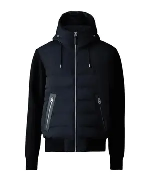 Mackage Long-sleeved Knitted Down Jacket - Black
