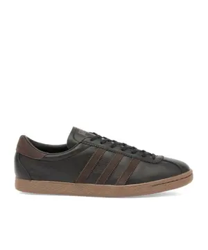 ADIDAS ORIGINALS Tobacco Three-stripe Lace-up Sneakers - Black