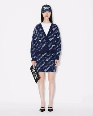 Kenzo All-over Logo Detailed Knitted Mini Skirt