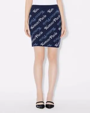 Kenzo All-over Logo Detailed Knitted Mini Skirt