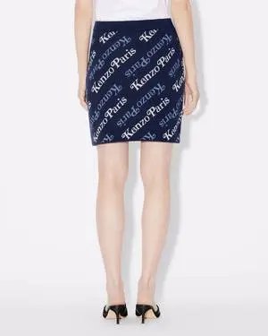 Kenzo All-over Logo Detailed Knitted Mini Skirt