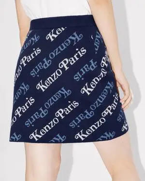 Kenzo All-over Logo Detailed Knitted Mini Skirt
