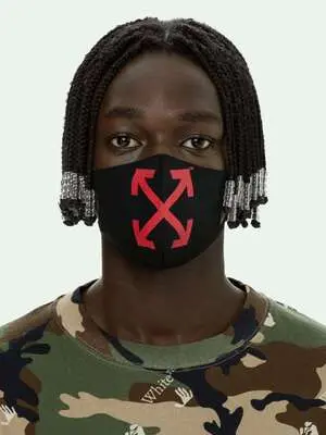Off-White Arrow Print Face Mask