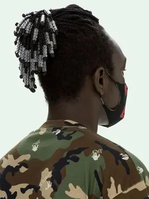Off-White Arrow Print Face Mask
