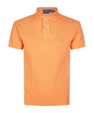 Polo Ralph Lauren Ribbed Polo Shirt - Orange