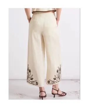 Marella Embroidered Trousers