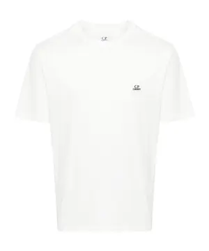 C.P. COMPANY Logo Patch Crewneck T-shirt - White