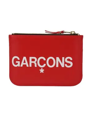 Play Comme Des Garcon Logo-print Wallet - Red