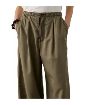 Soeur Drawstring Pleated Palazzo Pants