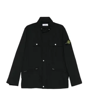 Stone Island Long-sleeved Casual Jacket - Black
