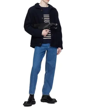 A.p.c. Button Detailed Straight Leg Jeans