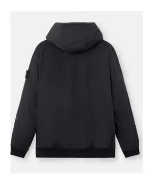 Stone Island Logo Patch Zip-up Hooded Jacket