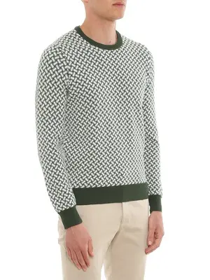 DRUMOHR Biscuit Pattern Crewneck Jumper