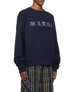Marni Logo Printed Crewneck Sweatshirt