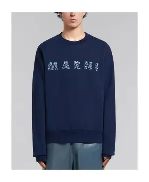 Marni Logo Printed Crewneck Sweatshirt