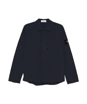 Stone Island Compass Patch Long-sleeved Jacket - Blue