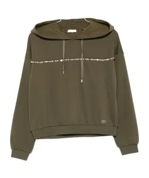 Liu Jo Embellished-band Hoodie