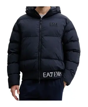 EA7 Hooded Padded Jacket - Blue