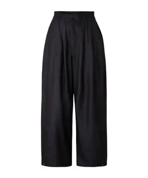 Soeur Elastic Waist Casual Pants - Black