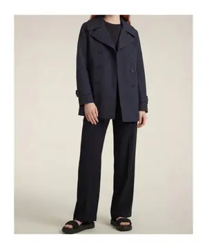 SAVE THE DUCK Trench Donna Sofi Blu Nero