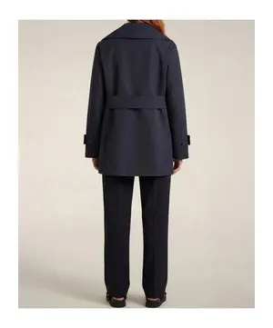SAVE THE DUCK Trench Donna Sofi Blu Nero