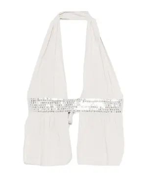 Gimaguas Infinito Embellished Halterneck Top - Grey