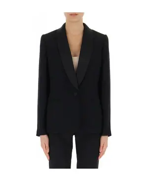 Ralph Lauren Lapel Single-breasted Suit Jacket - Black