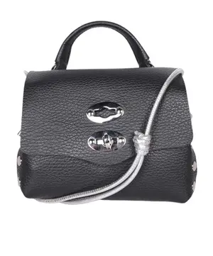 ZANELLATO Postina Daily Night Strapped Shoulder Bag - Black