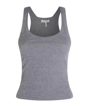 RAG  BONE Rag Bone Ribbed Tank Top - Gray
