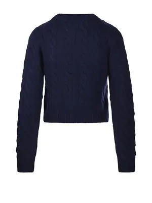 Polo Ralph Lauren Cable-knit Crewneck Buttoned Cardigan