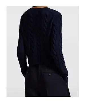 Polo Ralph Lauren Cable-knit Crewneck Buttoned Cardigan