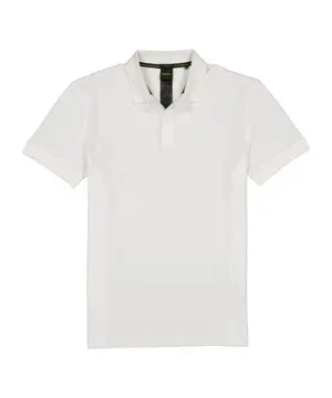 Hugo Boss Short Sleeved Logo Printed Polo Shirt - White