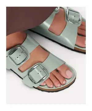 BIRKENSTOCK Arizona Big Buckle Sandals - Gray